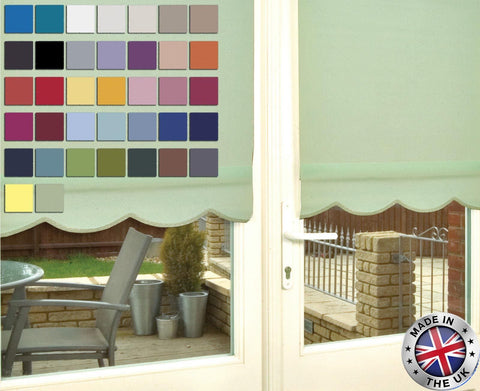 MADE TO MEASURE ARABESQUE EDGE ROLLER BLINDS, AVAILABLE IN 37 COLOURS ...